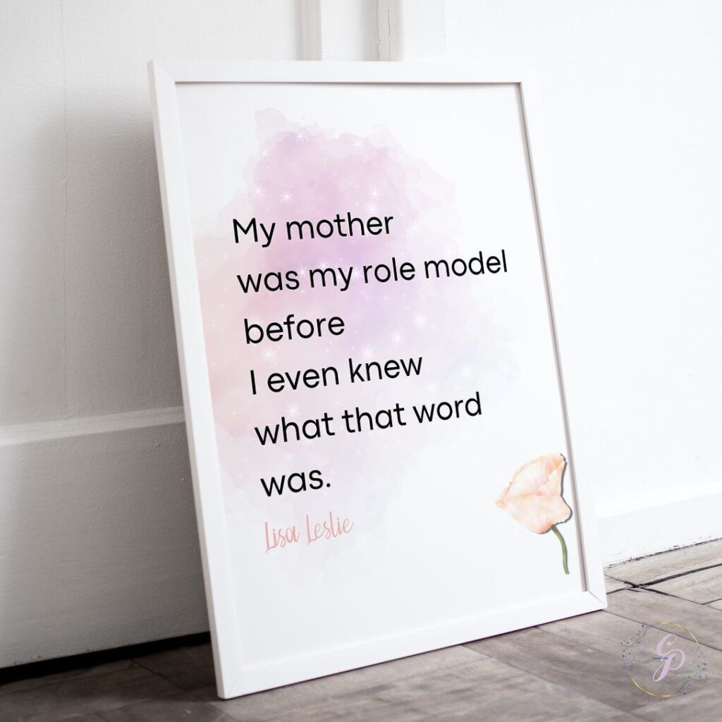 My Mother My Role Model | Cute Printable