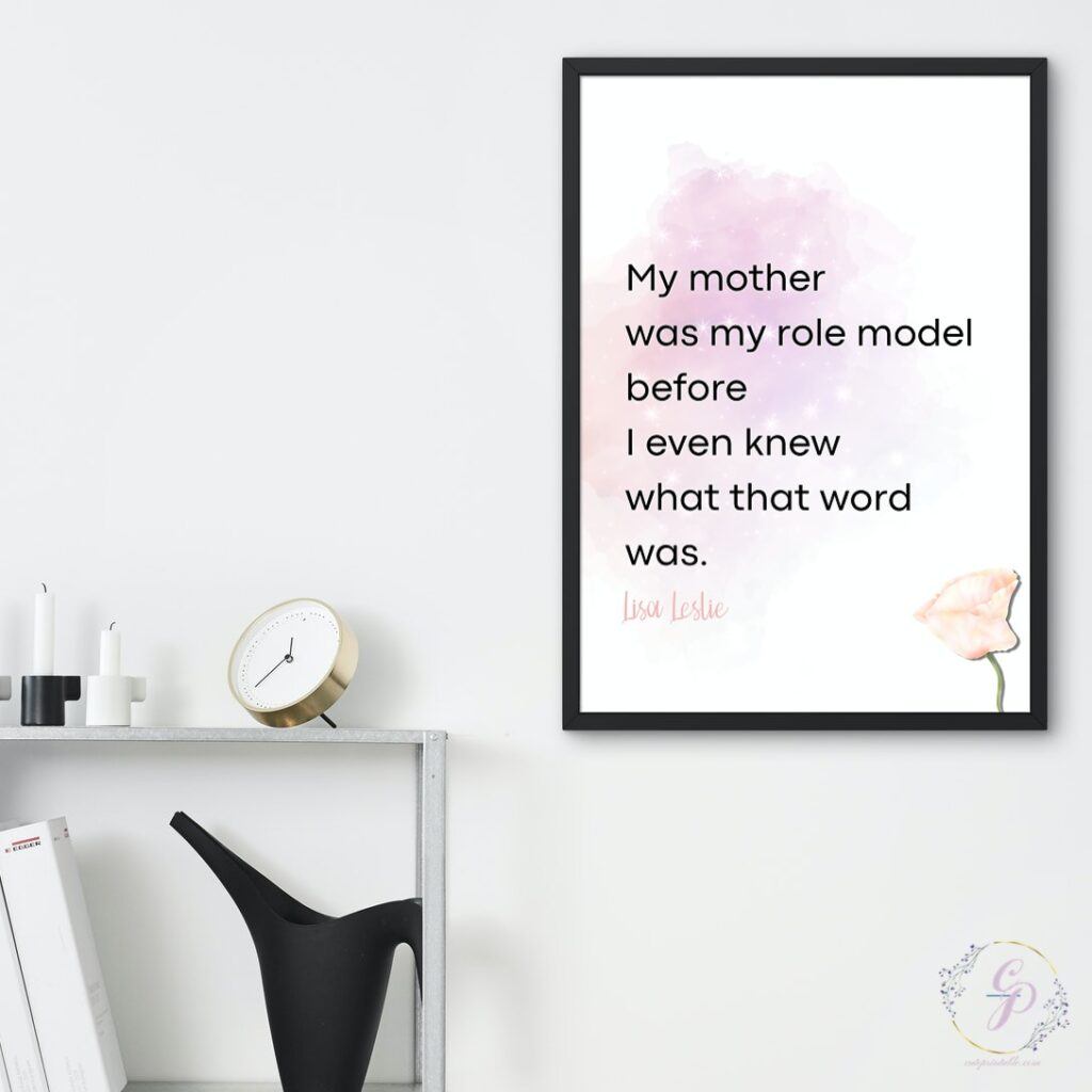 My Mother My Role Model | Cute Printable