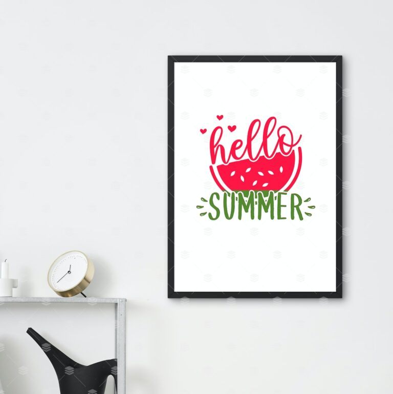 Hello Summer Printable Wall Art | Cute Printable