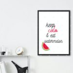 Keep Calm & Eat Watermelon | Cute Printable