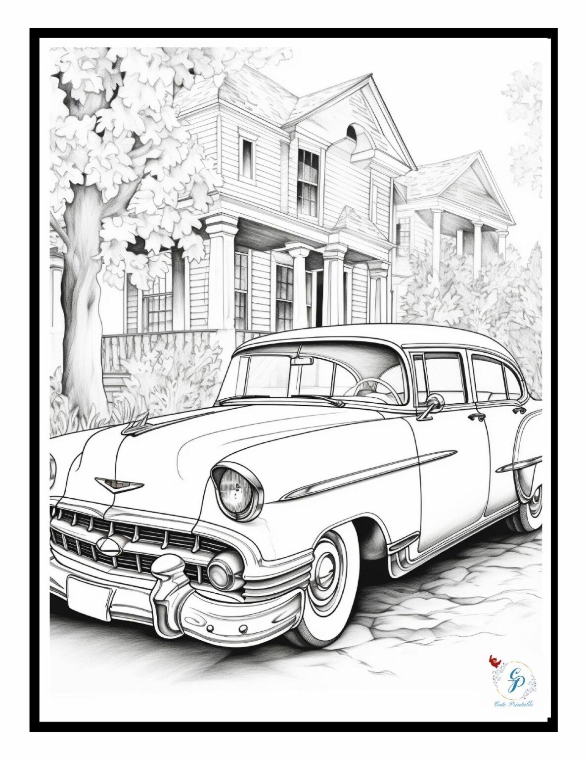 85 Classic Cars Coloring Pages for Kids & Vintage Car Lovers