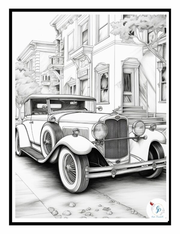 85 Classic Cars Coloring Pages for Kids & Vintage Car Lovers