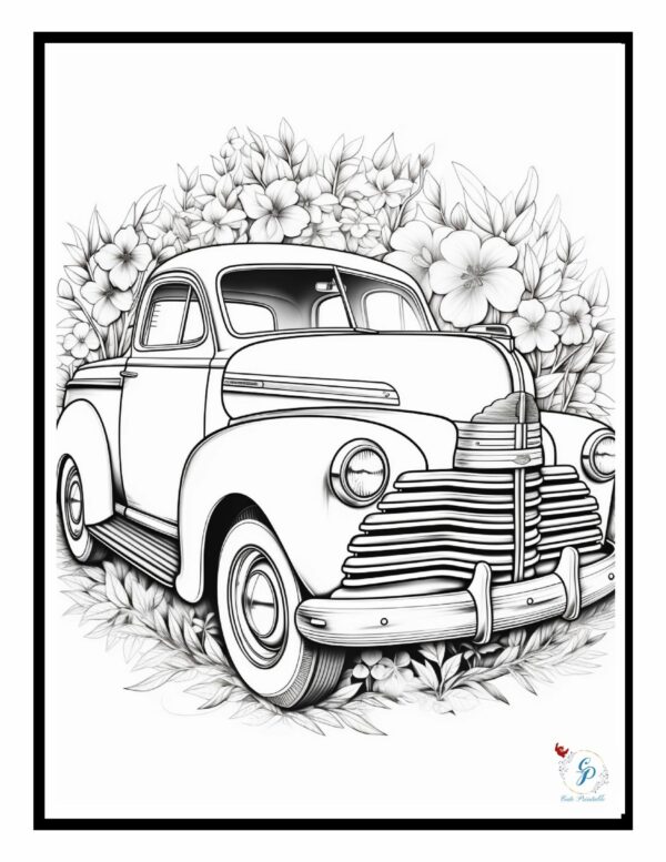 85 Classic Cars Coloring Pages for Kids & Vintage Car Lovers