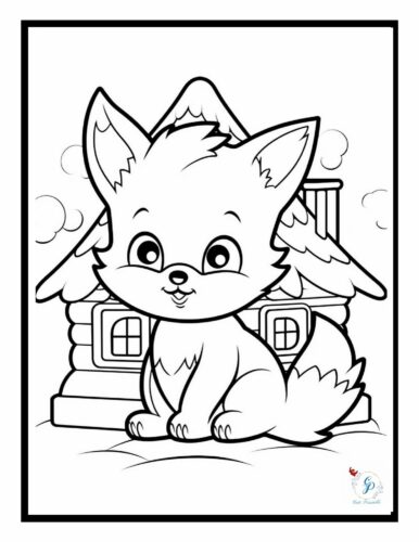 Christmas Animals Coloring Pages for Kids | Cute Printable