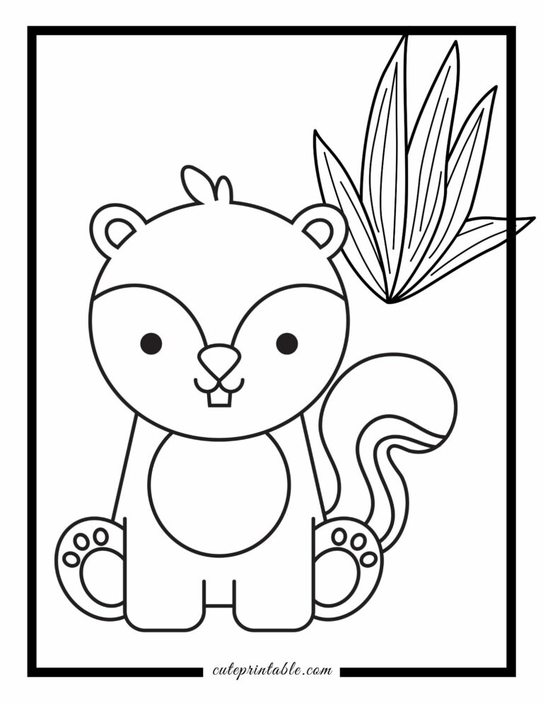75 Woodland Animal Coloring Pages for Kids | Cute Printable