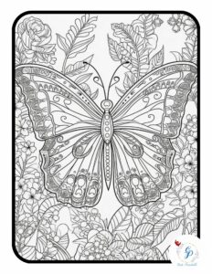 Butterfly Coloring Pages For Kids & Adults | Cute Printable