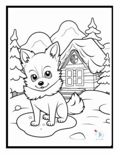 Christmas Animals Coloring Pages for Kids | Cute Printable