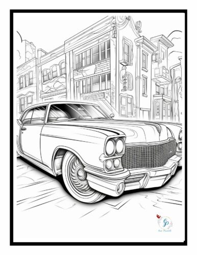 85 Classic Cars Coloring Pages for Kids & Vintage Car Lovers