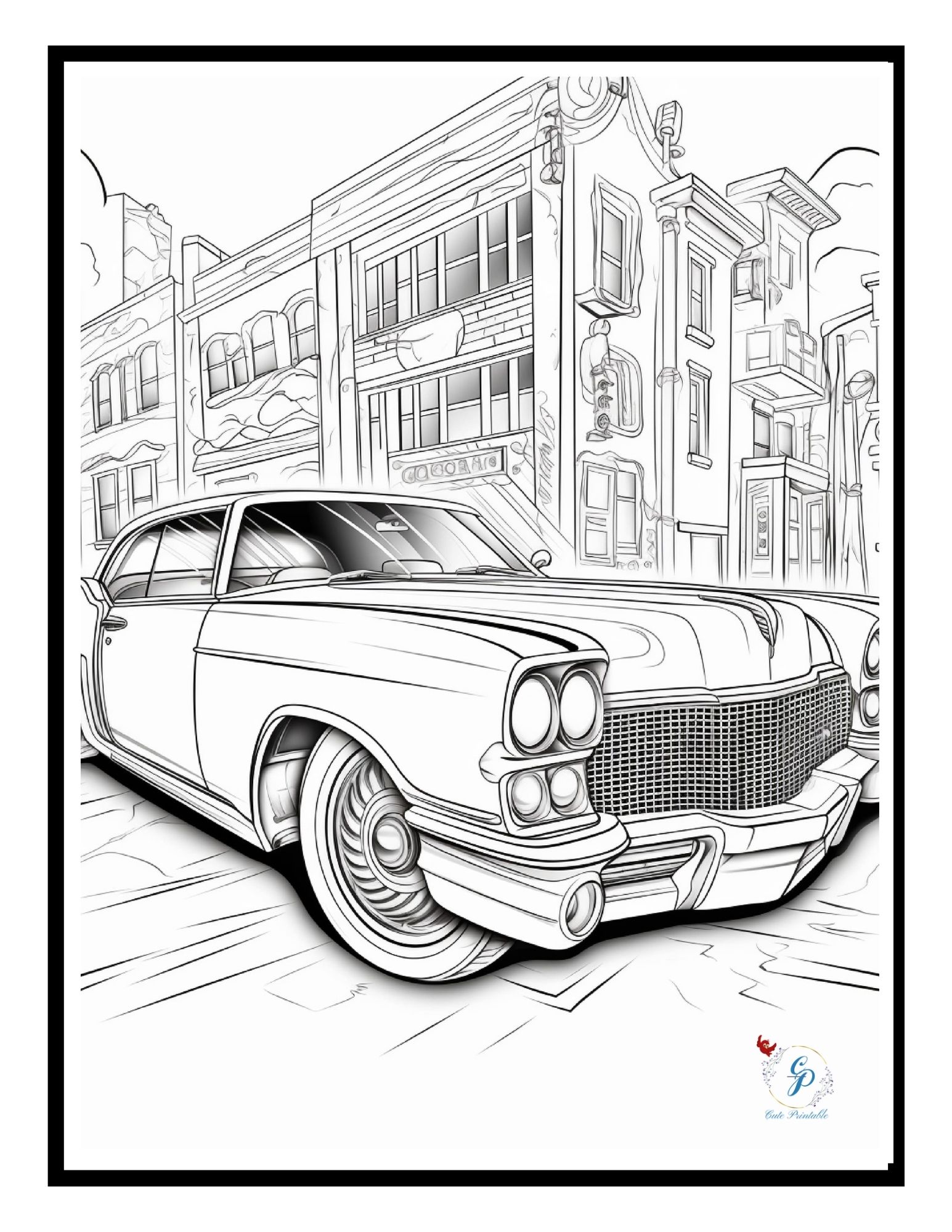 85 Classic Cars Coloring Pages for Kids & Vintage Car Lovers