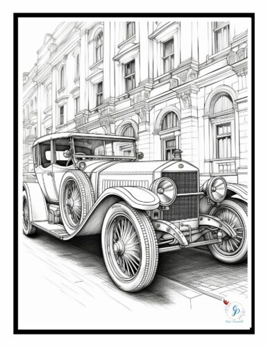 85 Classic Cars Coloring Pages for Kids & Vintage Car Lovers