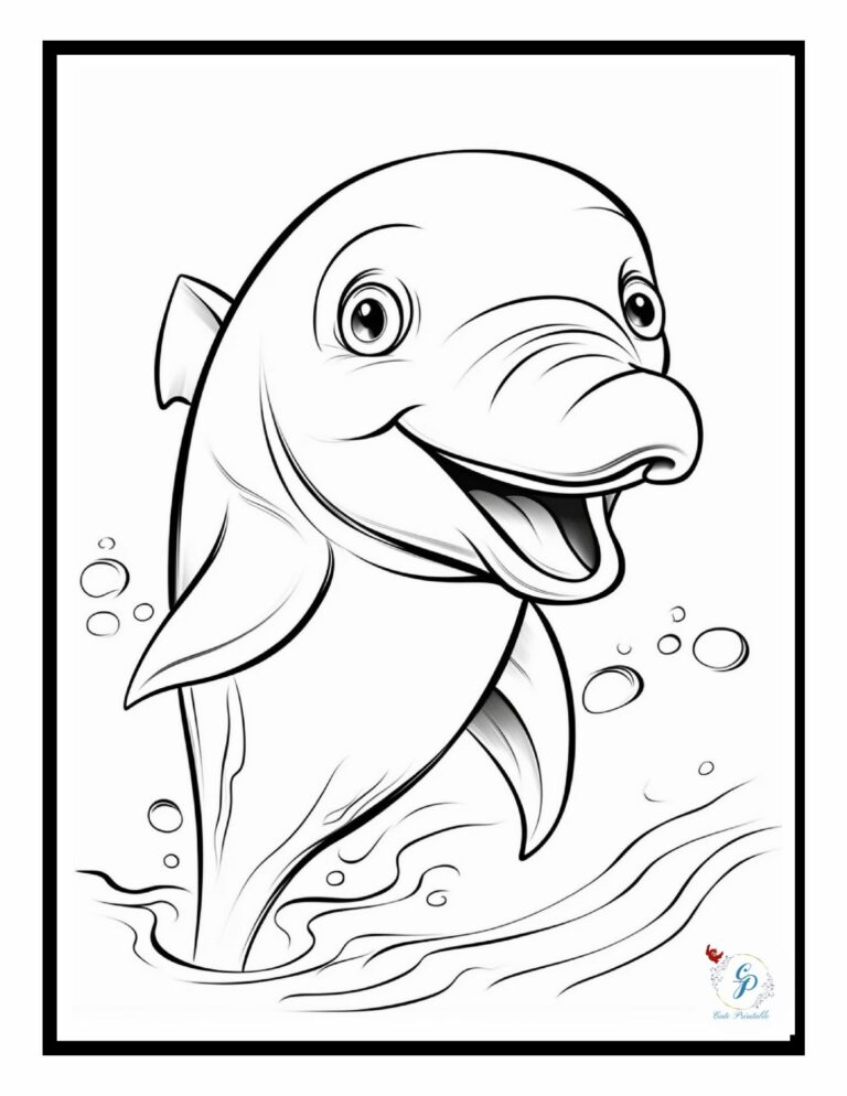 110 Ocean Animals Coloring Pages for Kids | Cute Printable