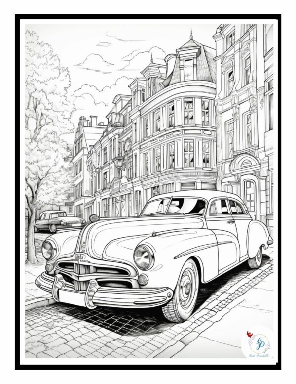 85 Classic Cars Coloring Pages for Kids & Vintage Car Lovers