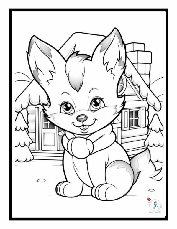 Christmas Animals Coloring Pages for Kids | Cute Printable