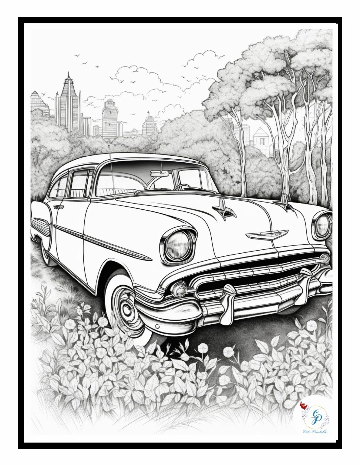 85 Classic Cars Coloring Pages for Kids & Vintage Car Lovers