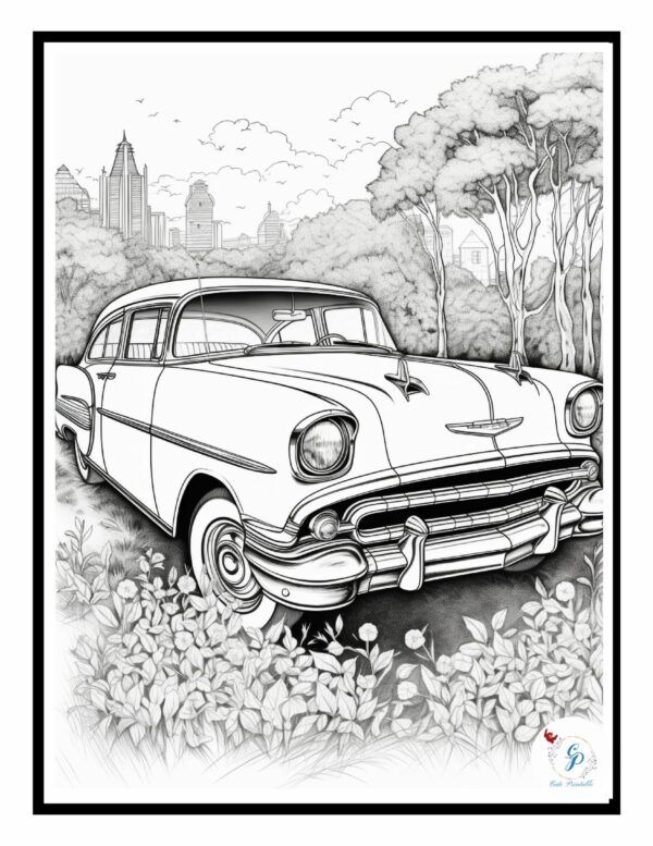 85 Classic Cars Coloring Pages for Kids & Vintage Car Lovers
