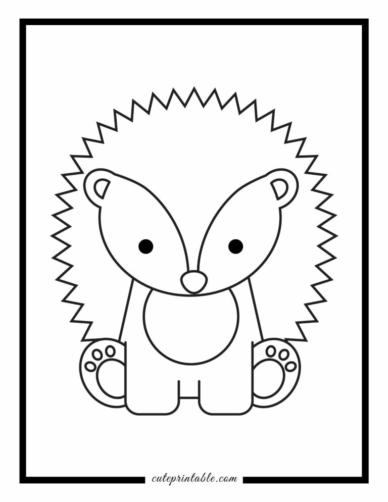 75 Woodland Animal Coloring Pages for Kids | Cute Printable