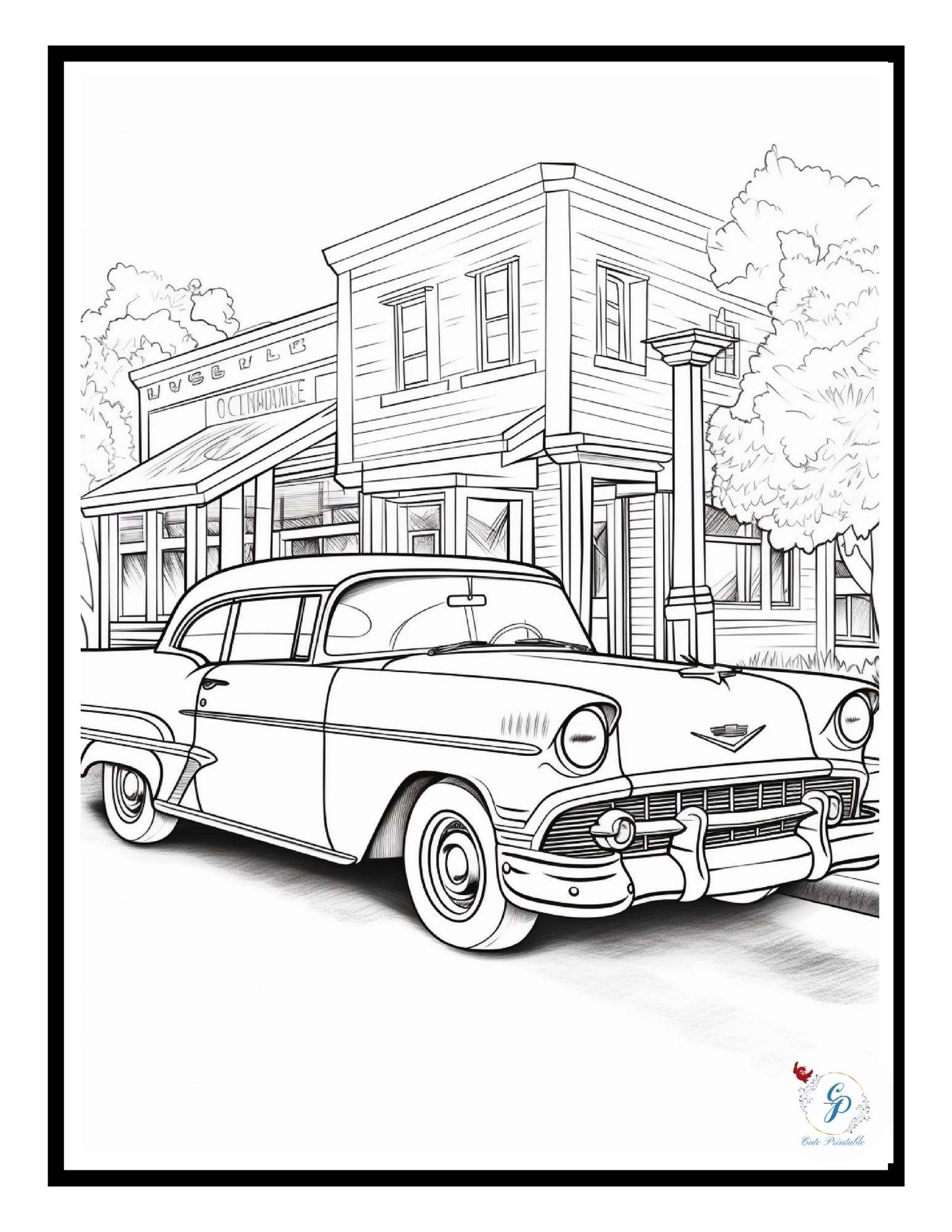 85 Classic Cars Coloring Pages for Kids & Vintage Car Lovers