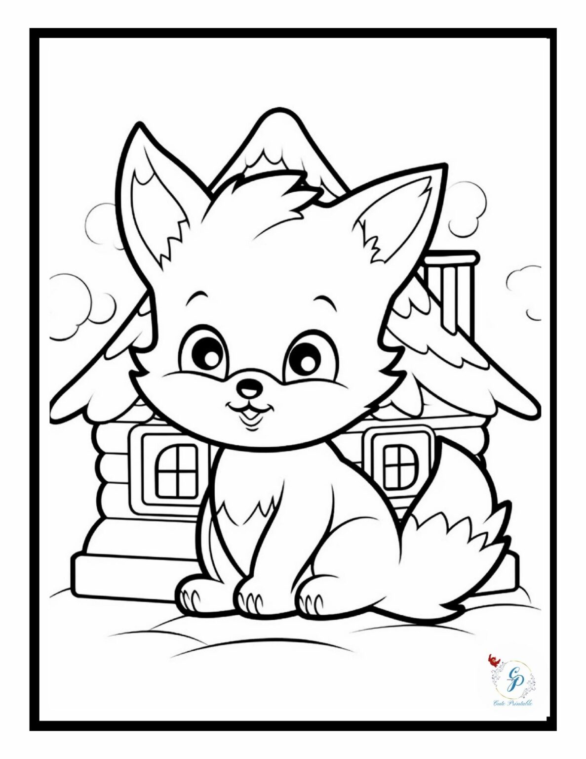 Christmas Animals Coloring Pages for Kids | Cute Printable