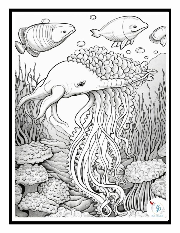110 Ocean Animals Coloring Pages for Kids | Cute Printable
