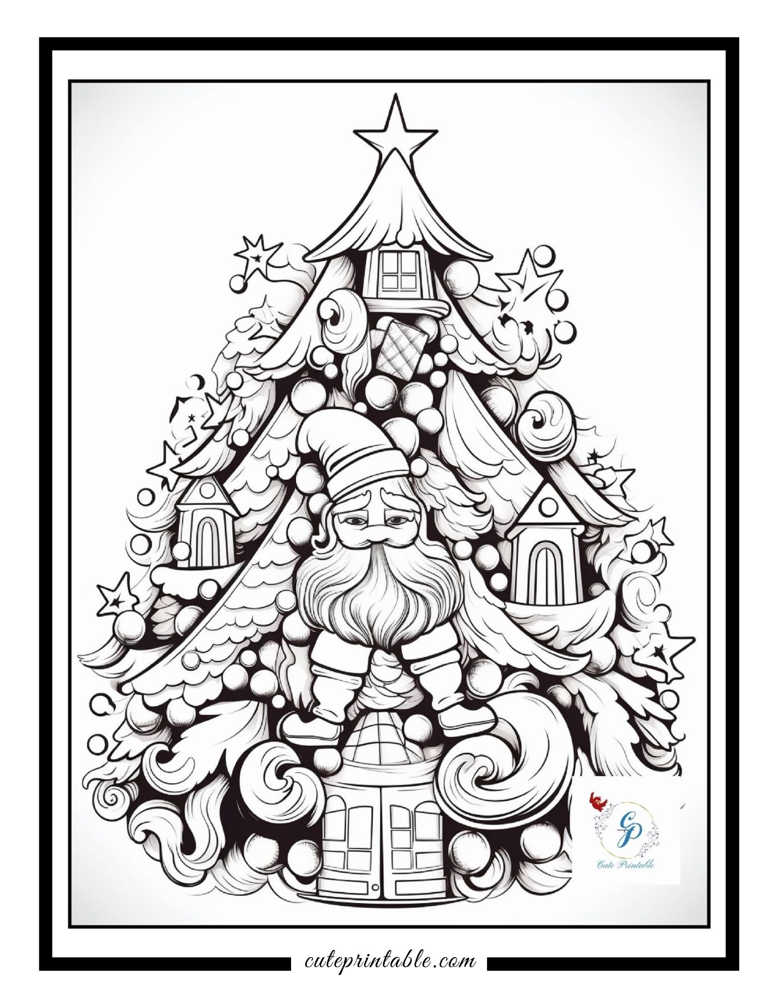 49+Classic Christmas Coloring Pages(100% Free Printables)