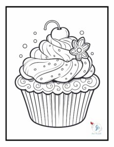 129+ Free Printable Christmas Cupcake Coloring Pages