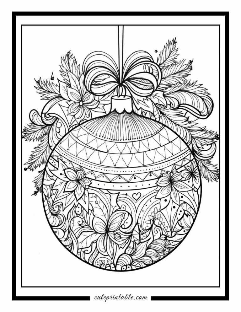 49+Classic Christmas Coloring Pages(100% Free Printables)