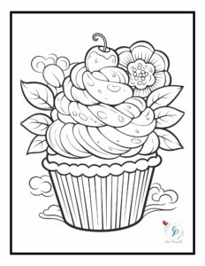 129+ Free Printable Christmas Cupcake Coloring Pages