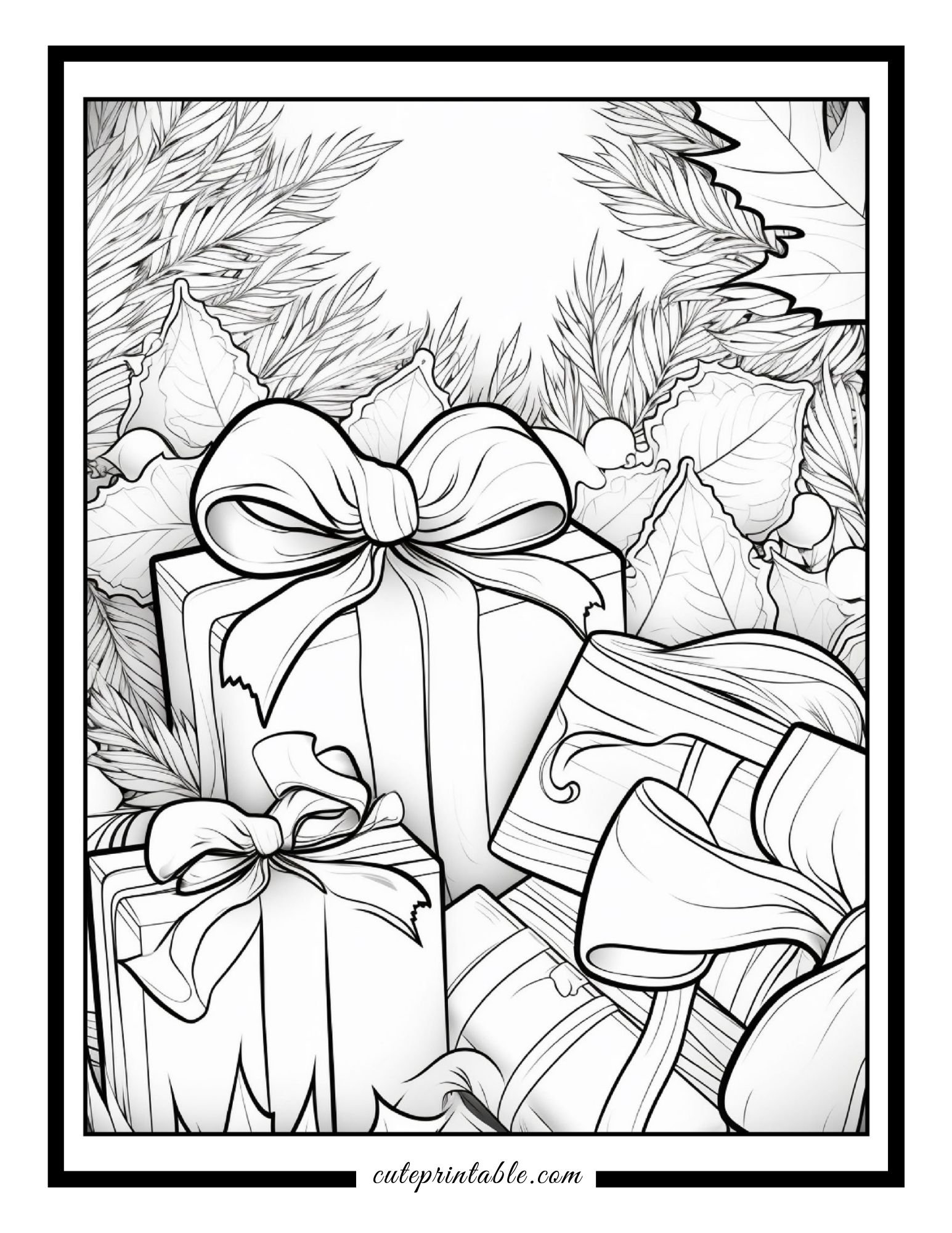 49+Classic Christmas Coloring Pages(100% Free Printables)