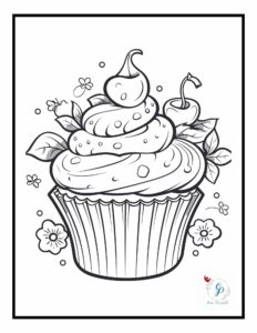129+ Free Printable Christmas Cupcake Coloring Pages