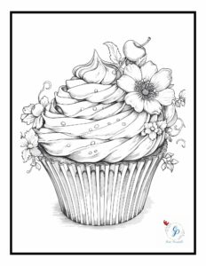 129+ Free Printable Christmas Cupcake Coloring Pages