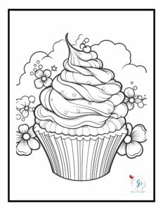 129+ Free Printable Christmas Cupcake Coloring Pages