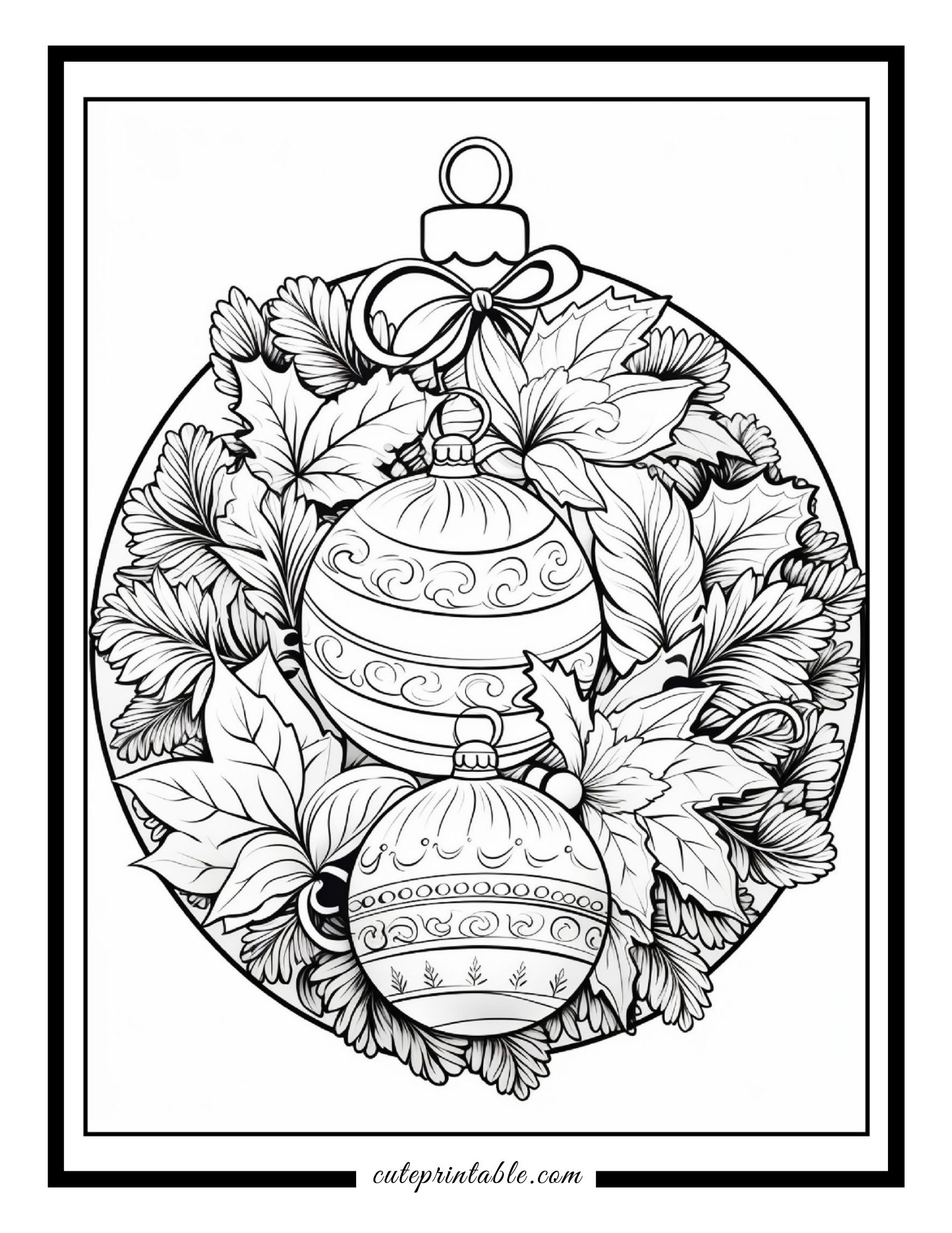 49+Classic Christmas Coloring Pages(100% Free Printables)