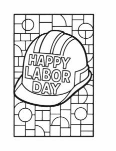 Free Labor Day Coloring Pages | Bold and Easy Coloring
